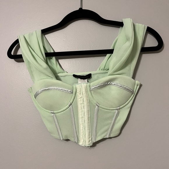 36 Point 5 | Tops | Green Corset Top | Poshmark